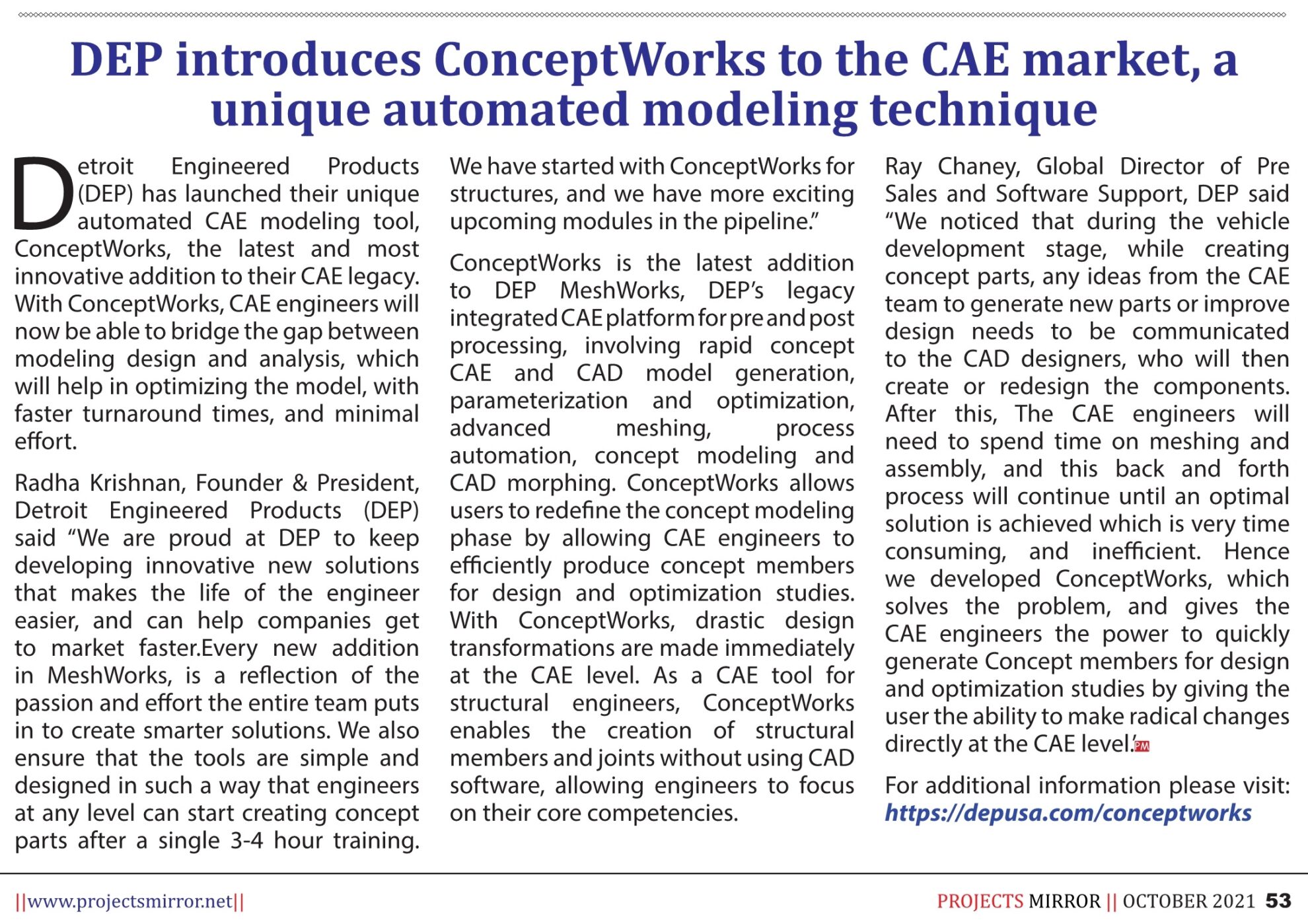 Introducing ConceptWorks, a powerful automated modeling tool from DEP ...