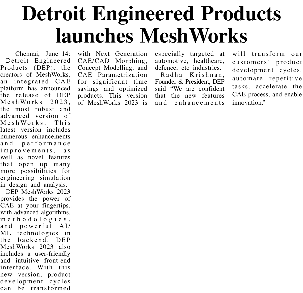 Introducing DEP MeshWorks 2023: Unleashing the Future of Engineering ...